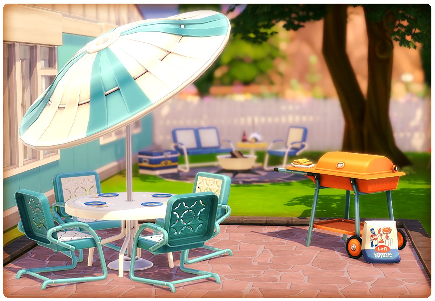 'Patio of Tomorrow' Outdoor Set by Surely-Sims - Liquid Sims
