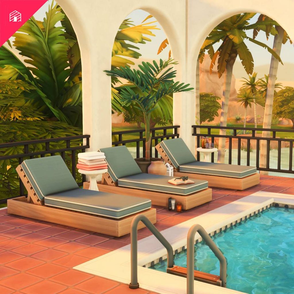 Del Sol Patio Set by Harrie - Liquid Sims